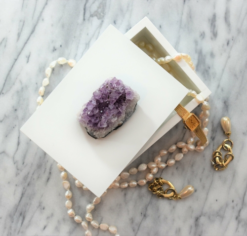 Wooden Boxes with Gemstone on Top - Zenluma